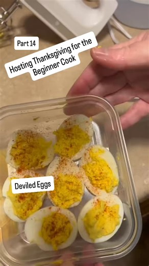 Part 14 Hosting Thanksgiving for the Beginner Cook - Deviled Eggs. #learntocook #thanksgiving #deviledeggs | Cynthia1974