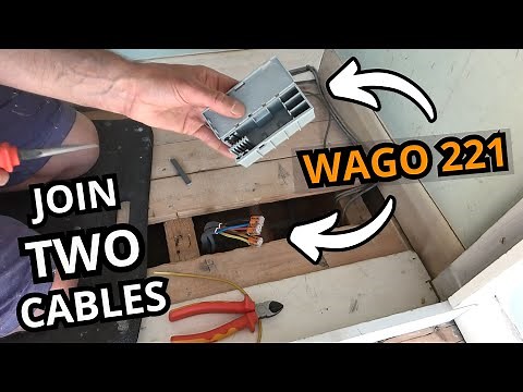 How to connect cables with Wago 221 junction box & Wago 221 connectors. Join two cables the easy way