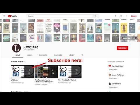 Welcome to LibraryThing's YouTube Channel!