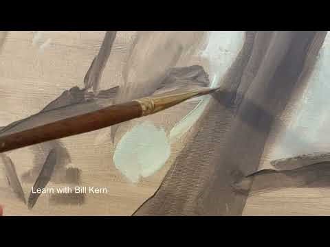 Acrylic Painting Tutorial: Owl in a Snowstorm 2 #acryliclandscapetutorial #paintinglessons