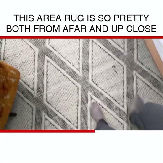 This area rug is so pretty both from afar and up close