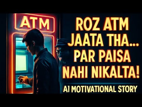 "Roz ATM Jaata Tha… Par Paisa Nahi Nikalta Tha! 💳" AI Motivational Story
