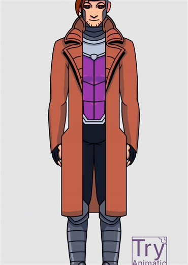 Turnaround Animation with Gambit from X-Men