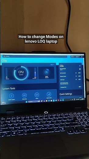 1.Open Lenovo Vantage 2.Click thermal mode settings 3.Select desired mode#lenovoloq#lenovo#vantage