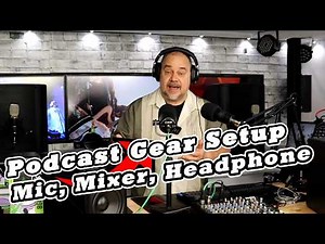 Audio Equipment for Podcast Setup, Microphone, mixer, headphone and More #mackiegear