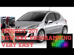 #keyprogramming a new key to a Peugeot 207
