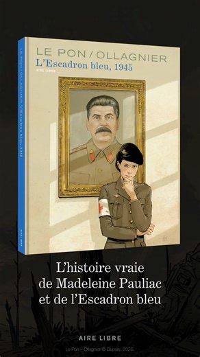 💙 L’histoire vraie de Madeleine Pauliac et l’Escadron bleu, des femmes au courage exceptionnel ! 💙 Avril 1945, 11 jeunes femmes de la Croix-Rouge se lancent dans une mission impossible : rapatrier les Français dispersés à travers une Europe dévastée. Une course contre la montre avant que le rideau de fer ne tombe ! Un voyage en enfer qui les changera à jamais… Disponible en librairie dès demain !📚 ➡️ “L’Escadron bleu” de Yan Le Pon et Virginie Ollagnier #dupuisbd #madeleinepauliac #histoire #