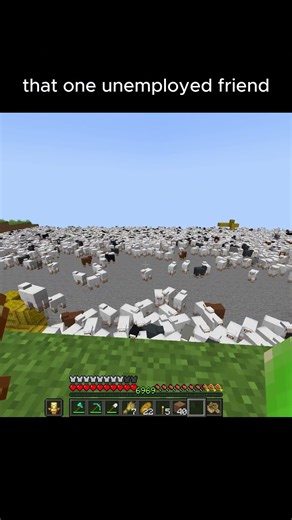 Sheeps breeding got the server lagging 🐑 #minecraft #shorts #funny #gaming #sheep #hypixel