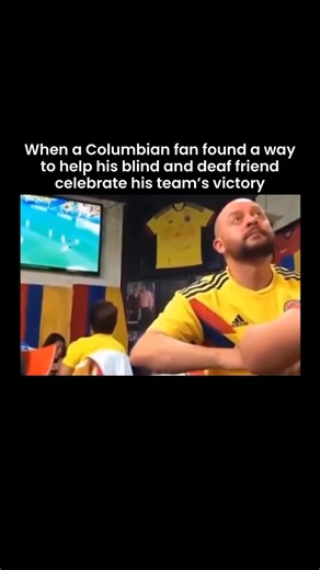 @rememberwhen.history on Instagram: "José Richard Gallego and César Daza were seen celebrating their team’s victory in a moment that quickly captured public attention. As the crowd reacted to the win, Daza helped Gallego experience the celebration through touch and shared emotion, making sure he felt part of the joy. The moment stood out as a powerful example of kindness, friendship, and how football can unite people in simple but meaningful ways. #history #friendship #football"