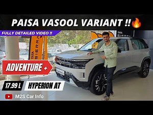Tata Sierra Adventure Plus TGDi AT🔥!! Full Reviw | 1.5 Hyperion | On Road Price | Coorg Clouds M2S