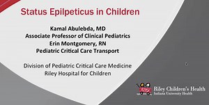 Pathophysiology of Status Epilepticus in Children