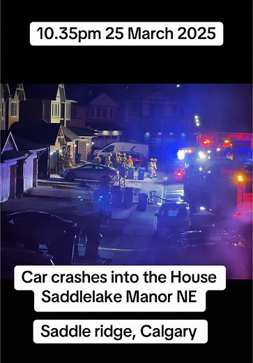 Deadly Car Crash into House in Saddlelake, Calgary