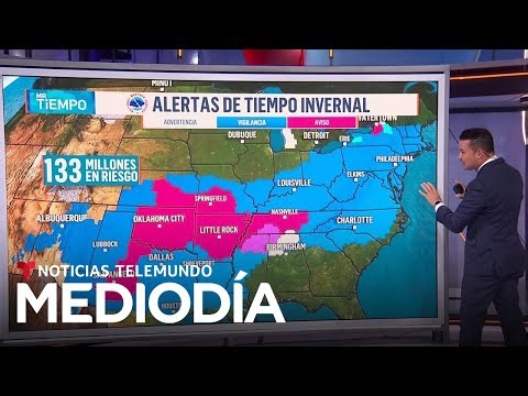 Próxima tormenta invernal causará nieve, hielo o lluvia en gran parte del país | Noticias Telemundo