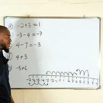 How to add directed numbers on a number line