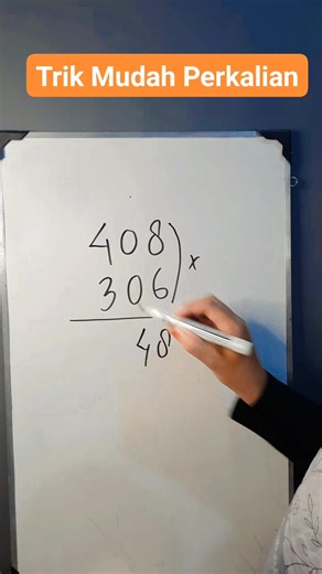 Trik Mudah Perkalian Berlaku untuk 3 digit angka dengan nilai puluhannya nol #reels #fyp #mathematic #matematikasd #matematika | Ani Meria