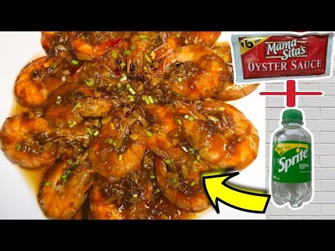 HOW TO COOK BUTTERED SHRIMP WITH OYSTER SAUCE & SPRITE || THE BEST SEAFOOD RECIPE