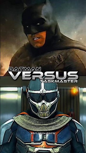 BATMAN (DCEU) VS TASKMASTER (MCU) #marvel #mcu #taskmaster #dc #dceu #batman #shorts #ytshorts