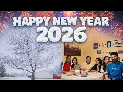 Happy New Year 2026 in Canada | Malayalam Vlog from Abroad 🎉✨