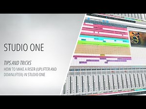 How to Make a Custom Riser (Uplifter and Downlifter) in Studio One [Studio One]