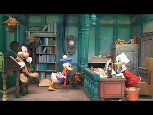 Mickey's Christmas Carol Display - Magic Kingdom Emporium, W/ Sorcerers of the Magic Kingdom Window