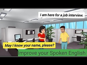 Practical English Conversation :- Job Interview Assistance | Animation | Cartoon Video