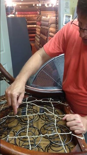 How retie springs in furniture.