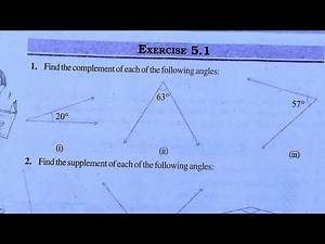 Class 7th maths l Exercise 5.1 l Chapter 5 l Lines and Angle l NCERT l Solution l cbse board