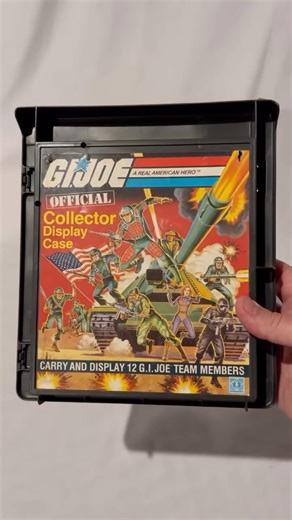 TrIpN on Instagram: "It’s the Original 1982 G.I. Joe Collectors display case! I got two to have a complete one and display the cover art with the other! Now just need to get some Toyhax stickers to re-label the individual figure spots. Will be using it to display the original 1982 straight arm releases of the Joe toyline and have the 1983 swivel arm guys in front of the art on the other side for a nice O.G. display shelf! Thanks to my boy @deanhp3 for having one of the cases for sale and to @tim