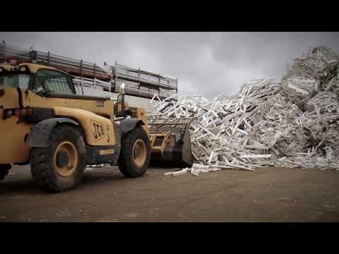 Plastic Recycling Factory at Eurocell Recycle Plant. How sustainable PVC-U recycling is done!