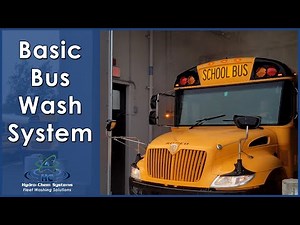 Time Saving School Bus Wash: Automatic 1-Step Touchless System in Action | Hydro-Chem Systems