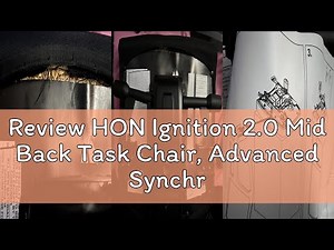Review HON Ignition 2.0 Mid Back Task Chair, Advanced Synchro-Tilt Control, Office Chair with Lumbar