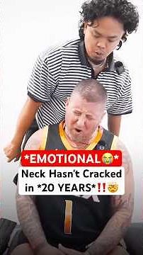 HE *CRIED* AFTER THIS NECK CRACK‼️😭#chiropractic #backpain #neckpain #trending
