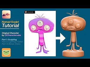Nomad Sculpt Tutorial: 3 Eyed Alien | Part I