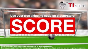 167K views · 219 reactions | Keep your ideas rolling, and your eyes on the goal by scoring free standard shipping at the TI Store for the next few weeks! Use the code SCORE to get involved! https://bit.ly/2teo0Er | Texas Instruments Europe | Facebook