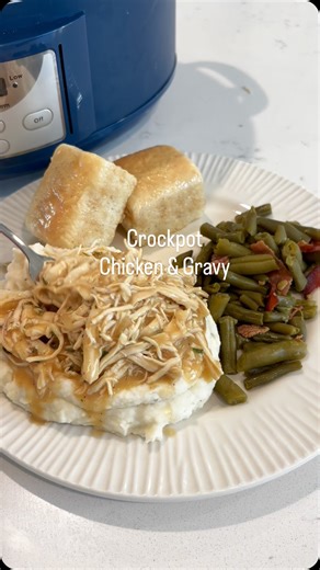 Caitlyn Sullivan on Instagram: "Crockpot Chicken & Gravy Ingredients: 1.5 lbs chicken breast 2 cups chicken broth 1 can cream of chicken soup 1 packet chicken gravy mix 1 packet Lipton onion soup mix ½ tsp each: garlic powder, onion powder, salt, paprika, pepper ½ tbsp parsley Directions: Stir all ingredients together in the crockpot. Add chicken and coat with gravy mixture. Cook on low 4-5 hrs or high 3 hrs. Shred and serve over mashed potatoes, rice, or noodles. #crockpot #easyrecipes #dinneri
