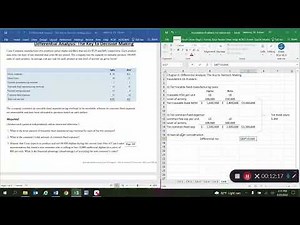 Differential Analysis for Managerial Cost Accounting