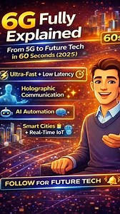 6G explained 6G vs 5G future of 6G wireless technology next gen internet AI technology holographic communication smart cities future tech explained 5G vs 6G comparison technology education internet of the future