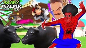 4.5M views · 10K reactions | Scary Teacher 3D Troll Miss T Spider man and Hello Neighbor Black Bull COFFIN DANCE COMPILATION | Scary Teacher 3D | Facebook