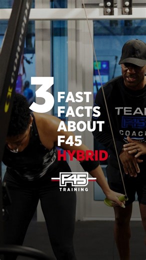 F45 Training Seattle Central District on Instagram: "Here are 3 fast, factual facts about F45 hybrid training. 👇 ⚙️ Hybrid training combines resistance and cardio in the same workout Each training blends strength movements with cardio-based exercises to improve muscular strength and cardiovascular capacity at the same time. ⏱️ Designed to train multiple energy systems Hybrid workouts challenge aerobic endurance, anaerobic power, and muscular endurance in one format, which supports overall perfo