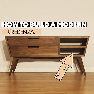 How To Build A Modern Credenza | Foureyes