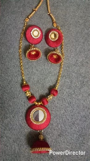 I made and sold Silk thread jewellery set.designs part2