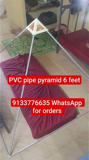 PVC pipe pyramid 6 feet #pyramid #telugu #pvc #pipe