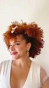 Side sweep curly hair tutorial | easy curly hairstyle #naturalhairstyles