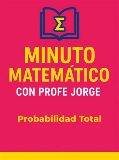 Probabilidad Total #matematicas #estadisticas #probabilidad #minutomatematico #aprendeconmigo