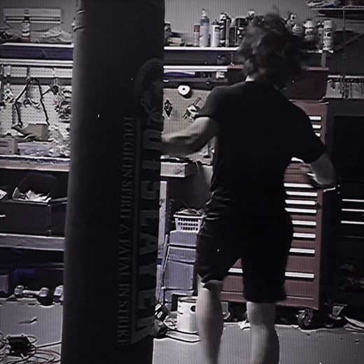 Boxing Exercises in a Garage Setting