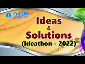 New & Innovative Ideas- Problem Statements, Proposed Solutions - Dep.of CSE & IoT - ACE Engg College