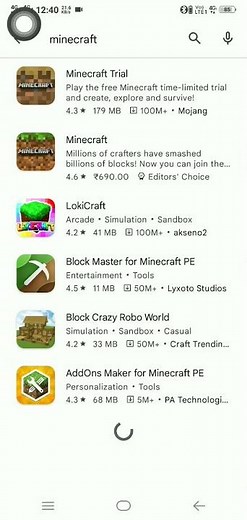 How to download Minecraft for free on Google play store
