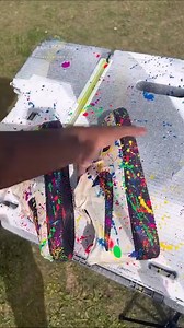 31K views · 690 reactions | ASMR PAINT SPLATTER SHOES | Richy Customs | Facebook