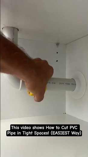 The Tool That SAVES Plumbing in Tight Spots! 🛠️ (Must-Have for DIYers). Cutting pvc under sink