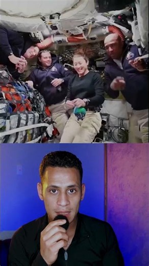 4 astronauts inside a spacecraft in zero gravity... Why does NASA always lie to people?